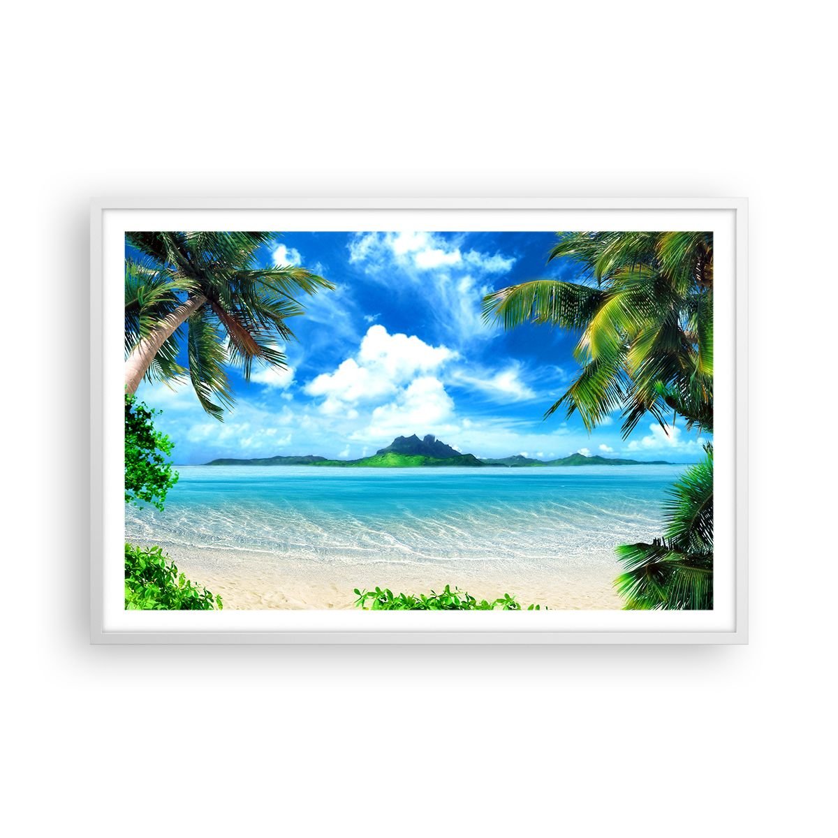 Obraz - Plakat - Lazur tropików - 91x61cm - Krajobraz Ocean Plaża - Foto Plakaty na ścianę w ...