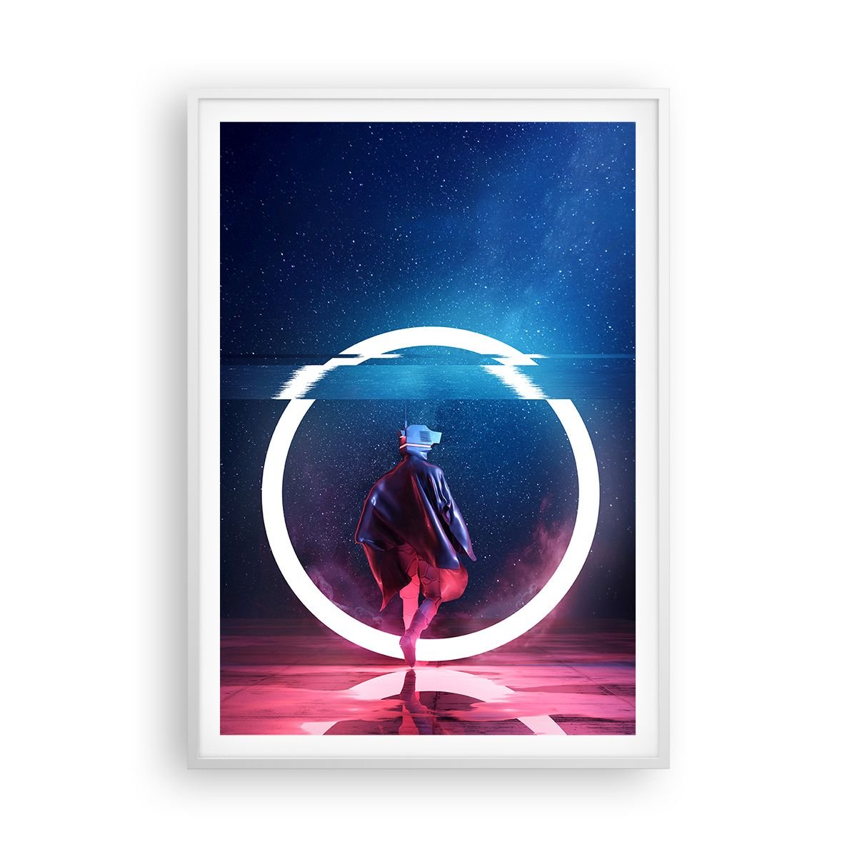 Obraz - Plakat - Między światami - 70x100cm - Futurystyczny Astronauta Kosmos - Foto Plakaty w ...