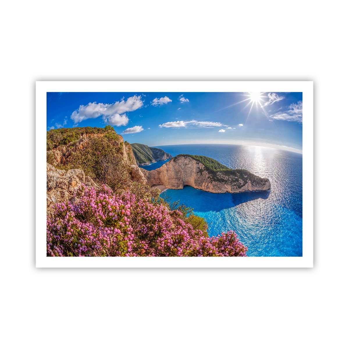 Obraz - Plakat - Moje wielkie greckie wakacje - 91x61cm - Krajobraz Morze Grecja - Foto Plakaty ...