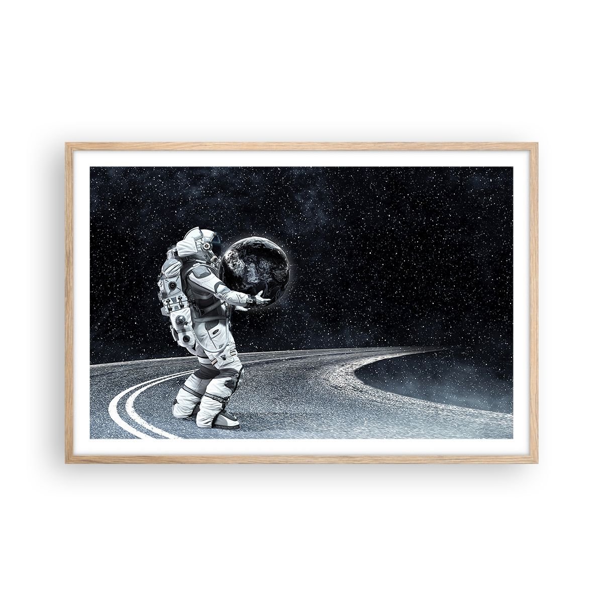 Obraz - Plakat - Na Mlecznej Drodze - 91x61cm - Kosmos Astronauta Fantasy - Foto Plakaty na ...
