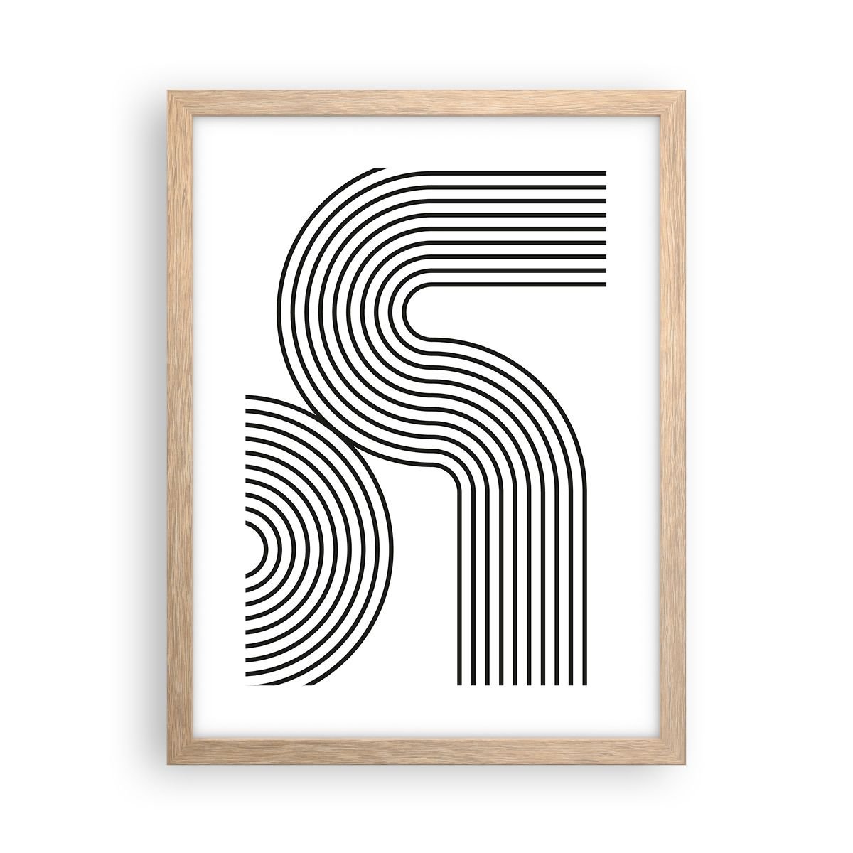 Obraz - Plakat - Na zakręcie - 30x40cm - Linie Minimalistyczny Sztuka ...