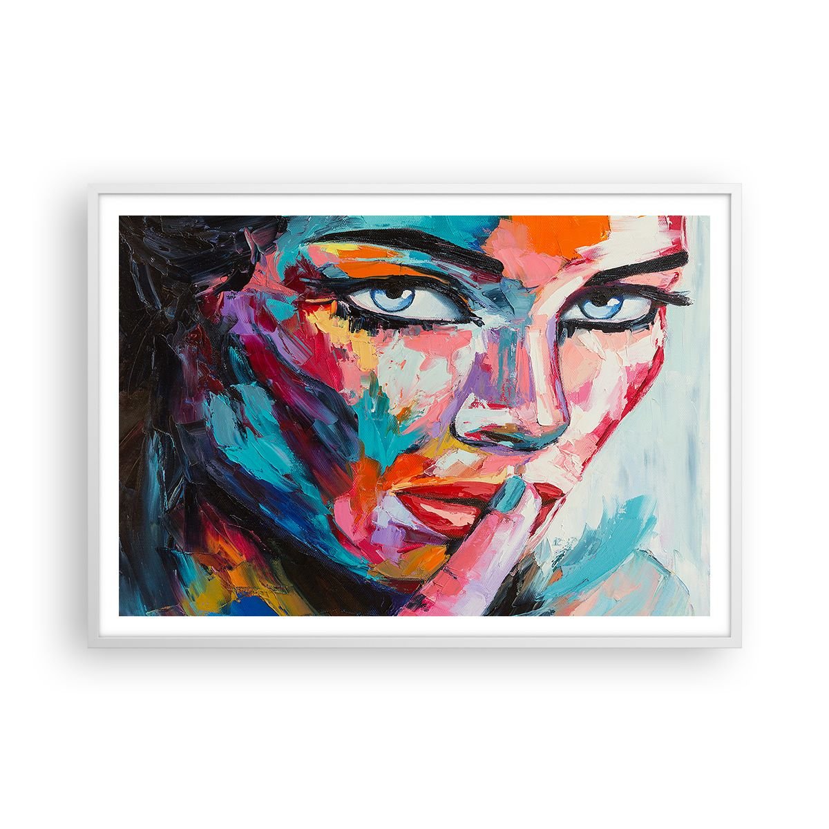 Obraz - Plakat - Nasza pierwsza tajemnica - 100x70cm - Portret Kobiety Twarz Sztuka - Foto ...