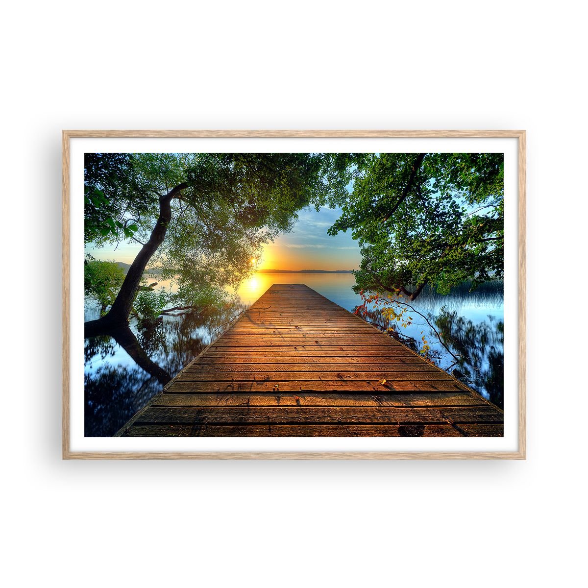 Obraz - Plakat - Nie śpiesz się, usiądź - 100x70cm - Krajobraz ...