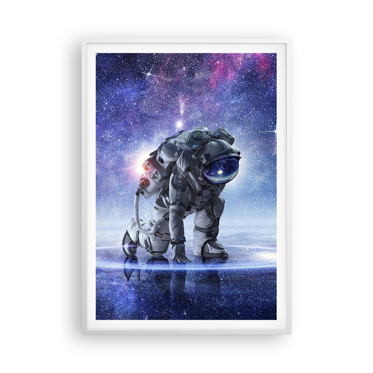 Obraz - Plakat - Niebo gwiaździste nade mną - 70x100cm - Kosmonauta Kosmos Astronauta - Foto ...