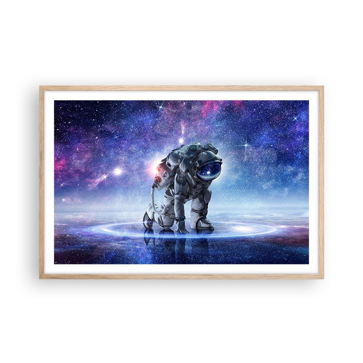 Obraz - Plakat - Niebo gwiaździste nade mną - 91x61cm - Kosmonauta Kosmos Astronauta - Foto ...