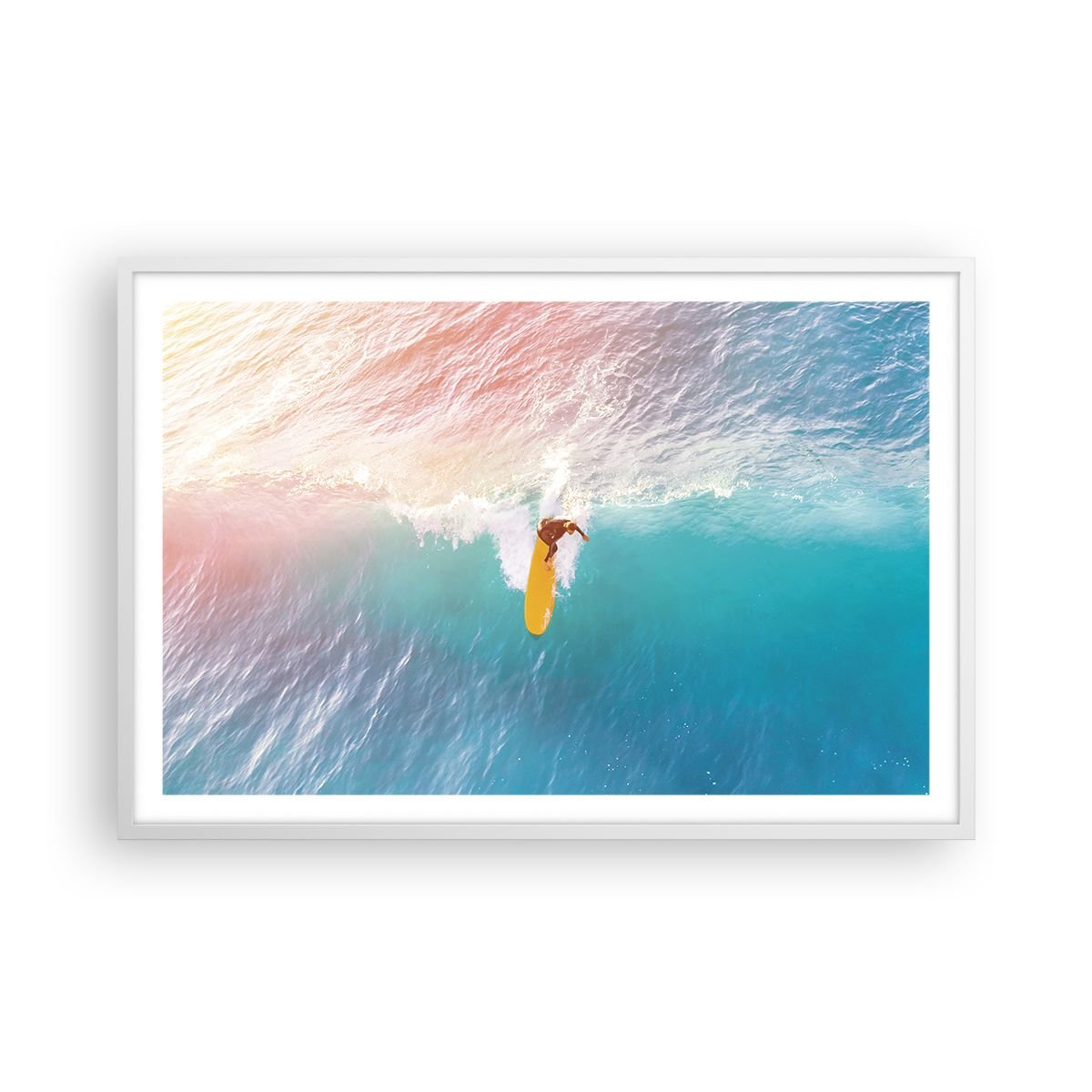 Obraz - Plakat - Oceaniczny jeździec - 91x61cm - Surfing Fala Morska ...