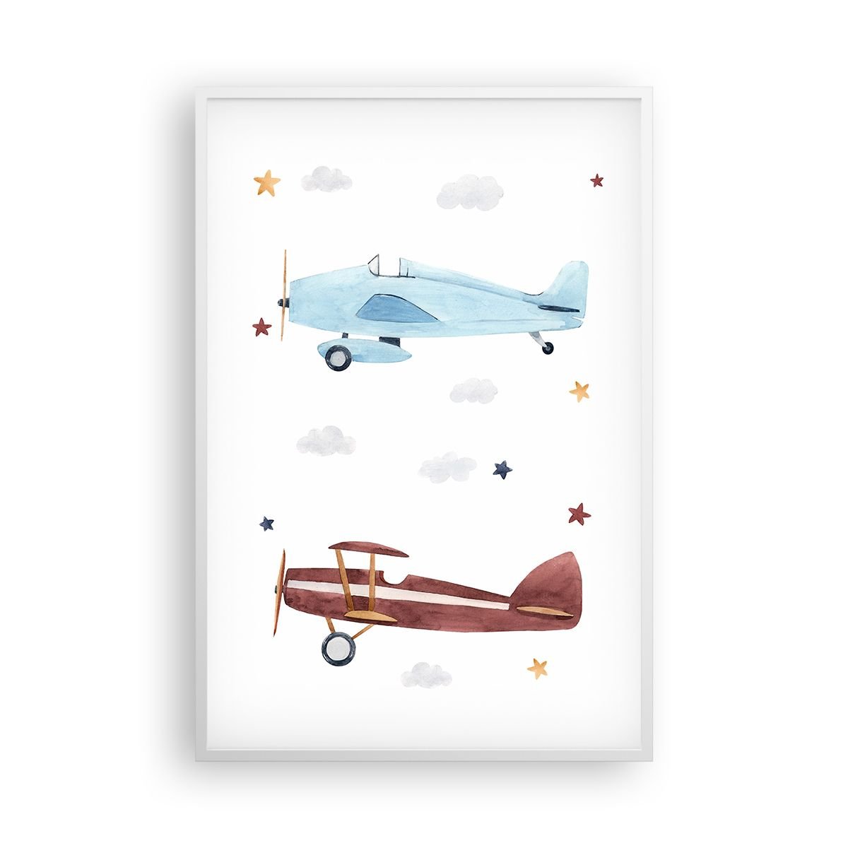 Obraz - Plakat - Panie pilocie, czekamy! - 61x91cm - Samoloty Retro Dziecięce - Foto Plakaty na ...