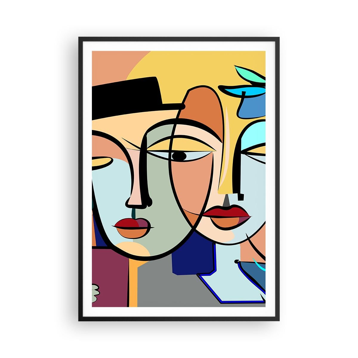 Obraz - Plakat - Picassowskie randez vous - 70x100cm - Twarze ...