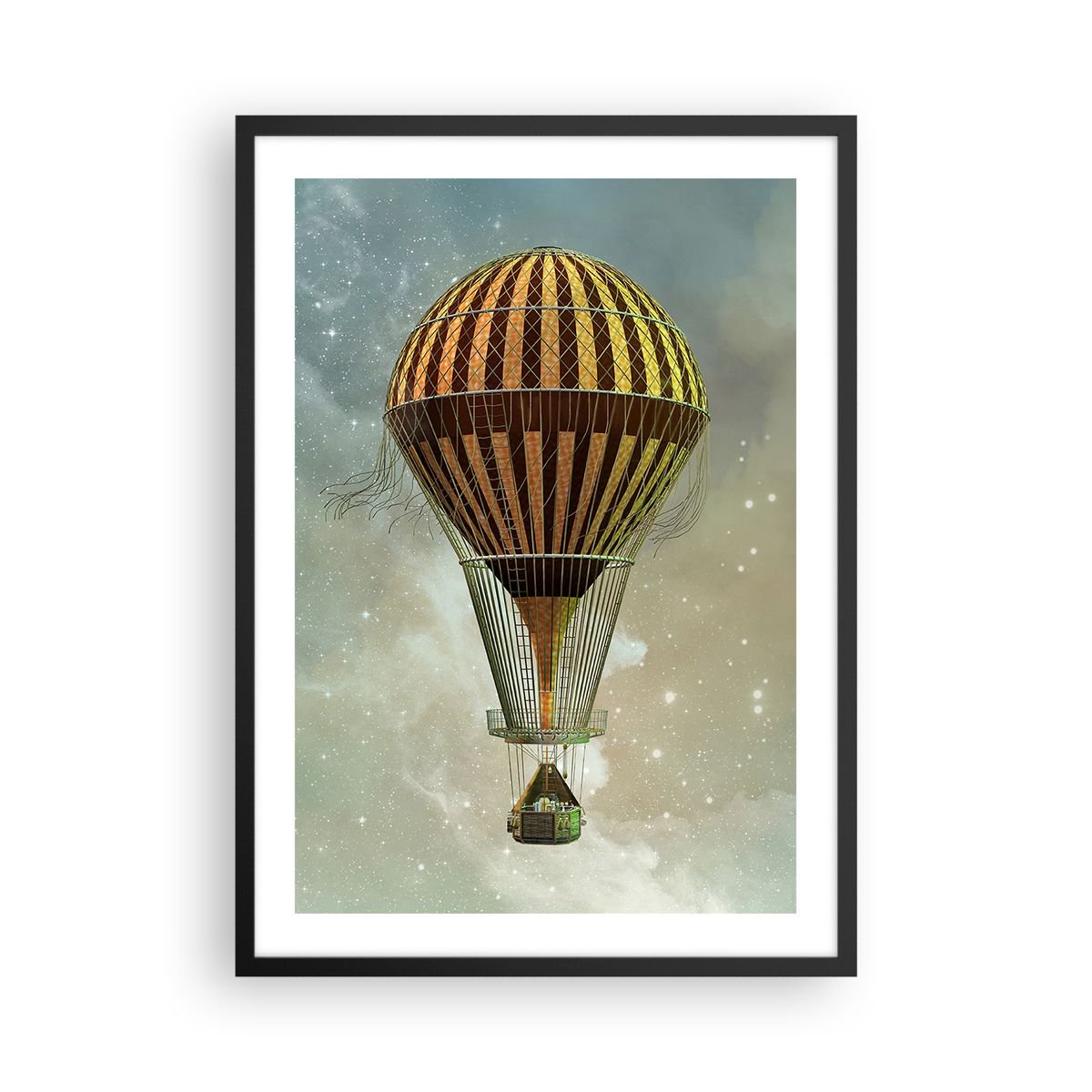 Obraz - Plakat - Pionierskie loty - 50x70cm - Balon Latać Chmury - Nowoczesny modny obraz Plakat ...