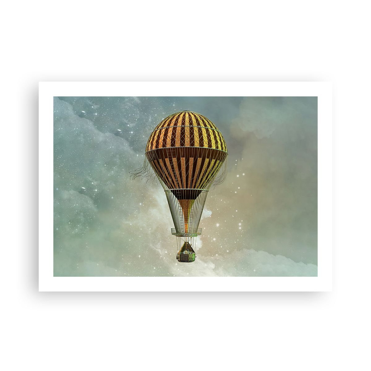 Obraz - Plakat - Pionierskie loty - 70x50cm - Balon Latać Chmury - Nowoczesny modny obraz Plakat ...