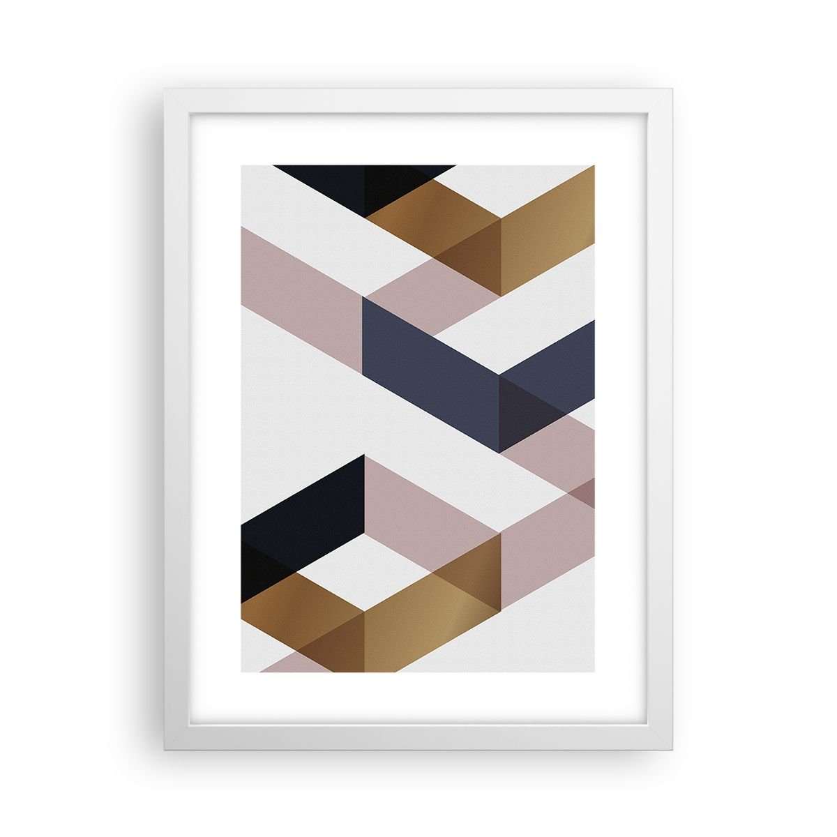 Obraz - Plakat - Płaszczyzny i kąty - 30x40cm - Abstrakcja Sztuka ...