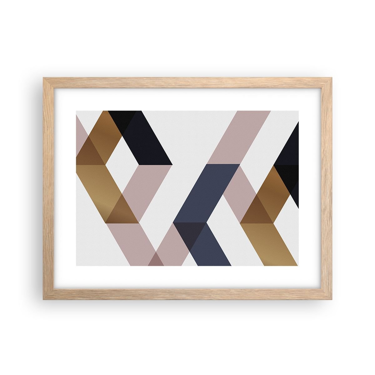 Obraz - Plakat - Płaszczyzny i kąty - 40x30cm - Abstrakcja Sztuka ...