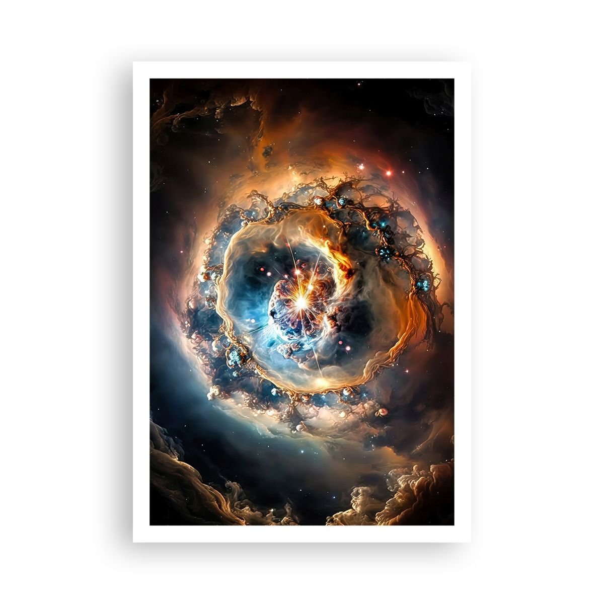 Obraz - Plakat - Początek - 70x100cm - Wszechświat Kosmos Galaktyka - Foto Plakaty bez ramy na ...