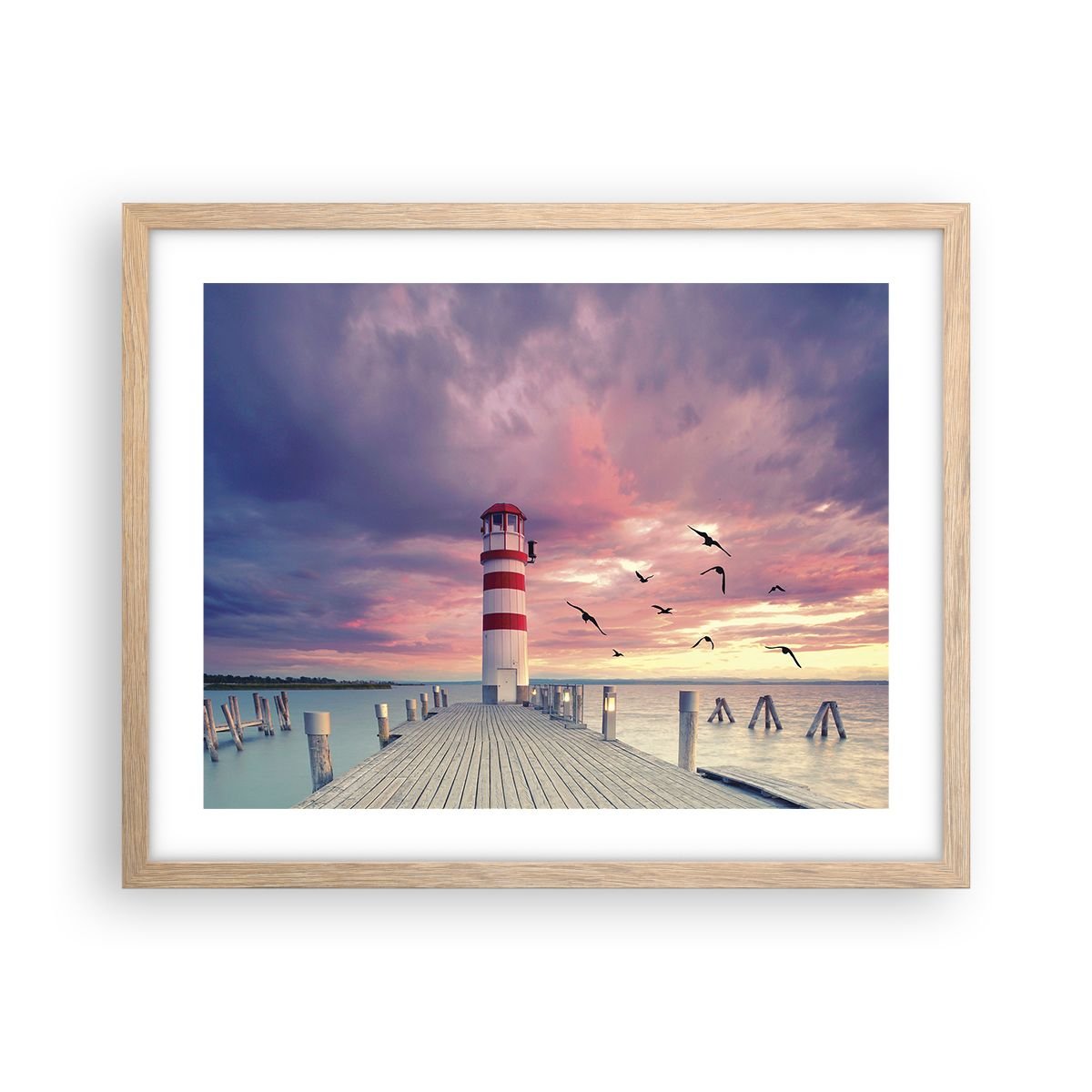 Obraz - Plakat - Pora do portu - 50x40cm - Latarnia Morska Krajobraz ...