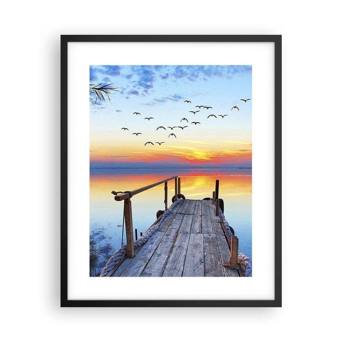 Obraz - Plakat - Pora wracać… - 40x50cm - Krajobraz Drewniany Pomost ...