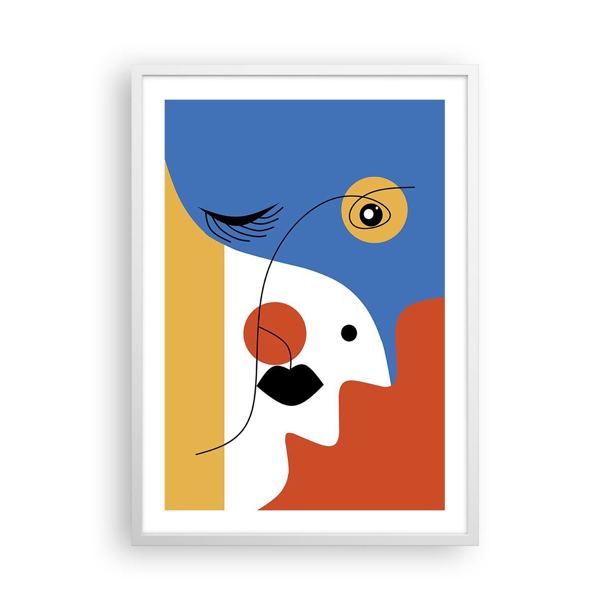 Obraz - Plakat - Portret zdekonstruowany - 50x70cm - Abstrakcja Portret Nowoczesny - Nowoczesny ...