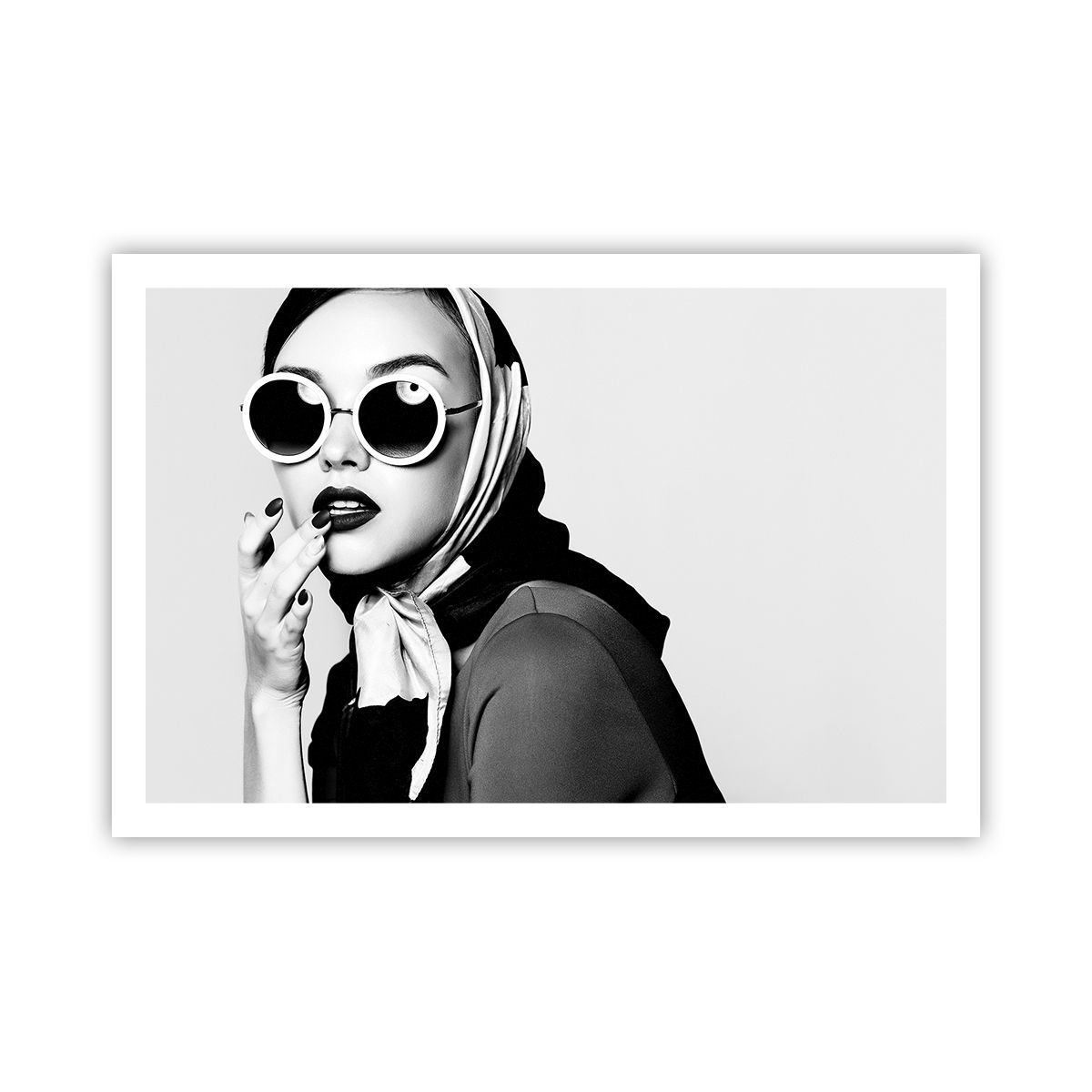 Obraz - Plakat - Pozdrowienia z lat 60. - 91x61cm - Kobieta Twarz Kobiety Vintage - Foto Plakaty ...