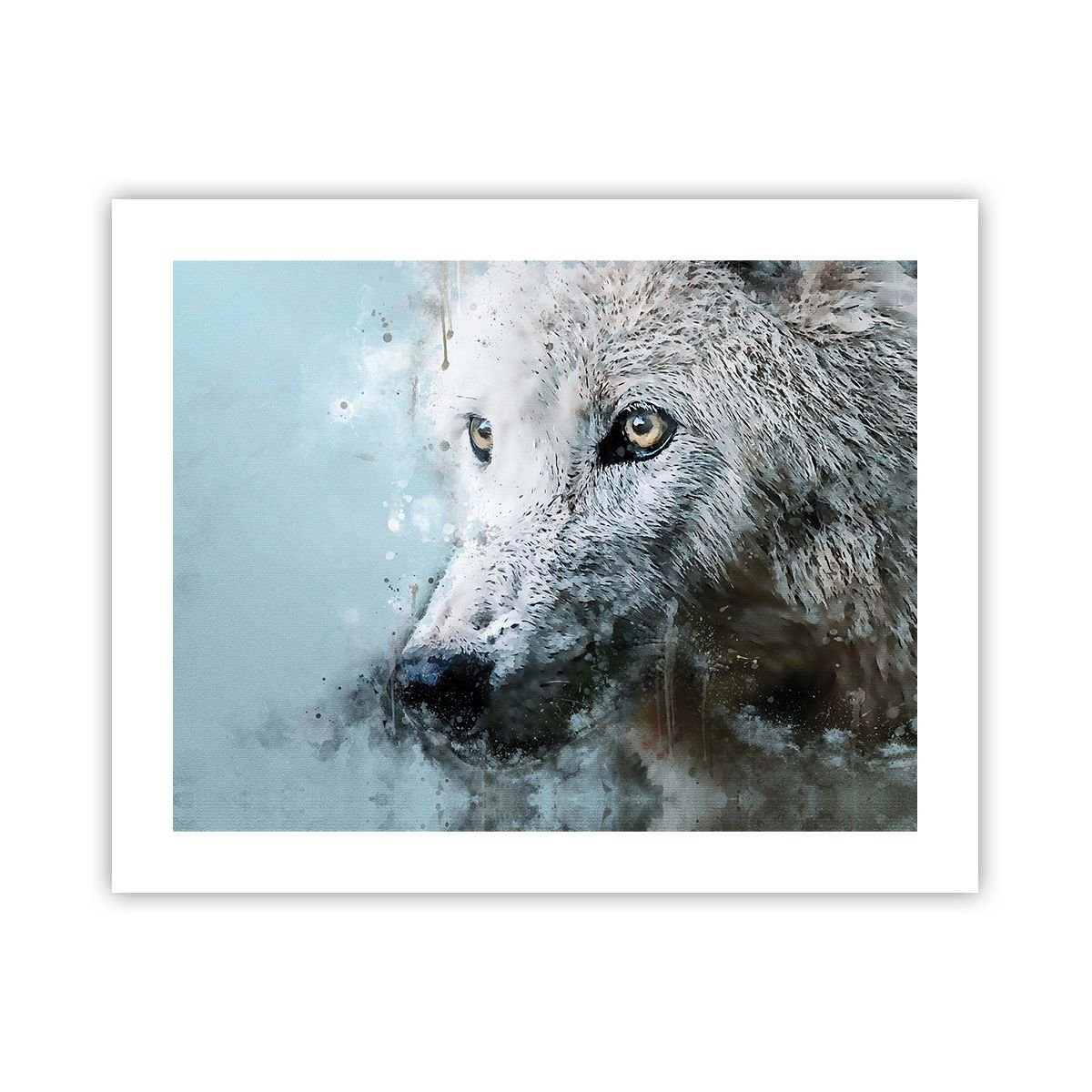 Obraz - Plakat - Poznaj wilczą duszę - 50x40cm - Zwierzęta Wilk ...