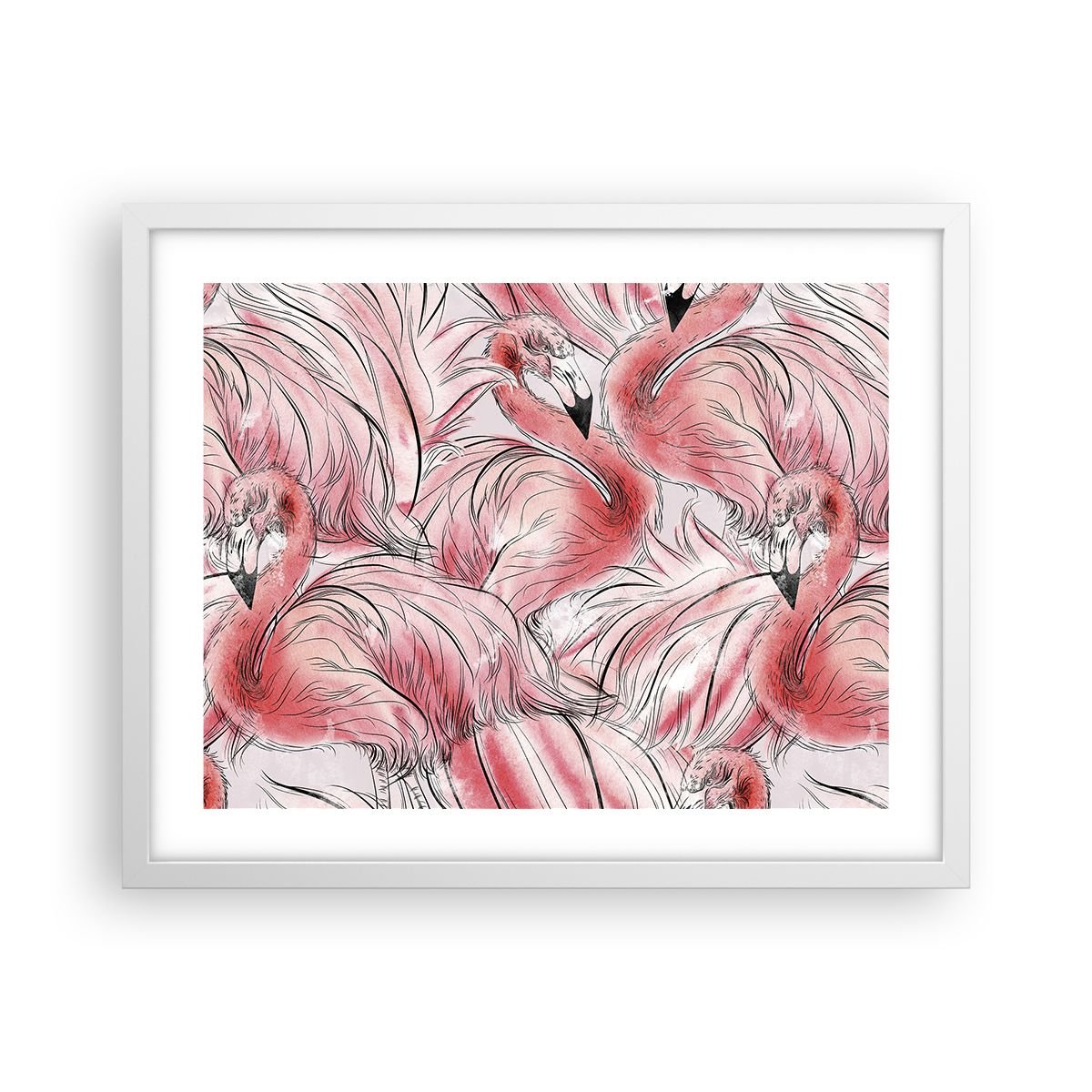 Obraz - Plakat - Ptasi corps de ballet - 50x40cm - Flaming Ptak Grafika ...