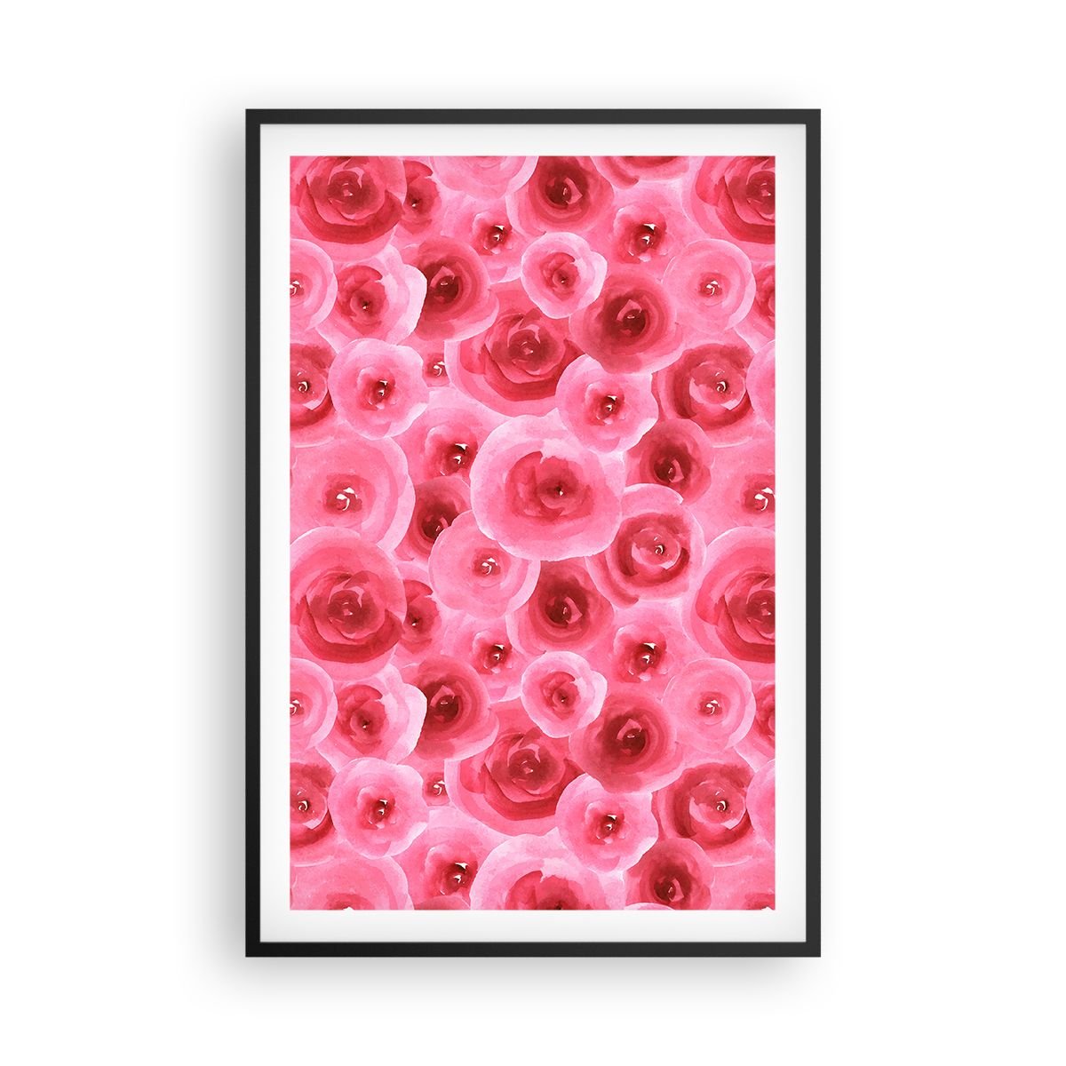 Obraz - Plakat - Róże na dole i na górze - 61x91cm - Kwiaty Piękno ...