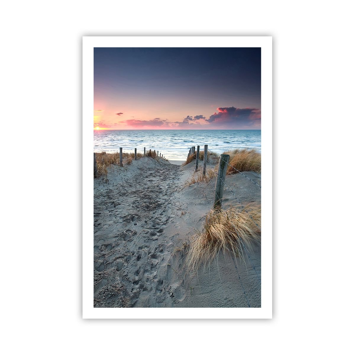 Obraz - Plakat - Rozlałeś tęczę blasków promienistą… - 61x91cm - Krajobraz Morze Plaża - Foto ...