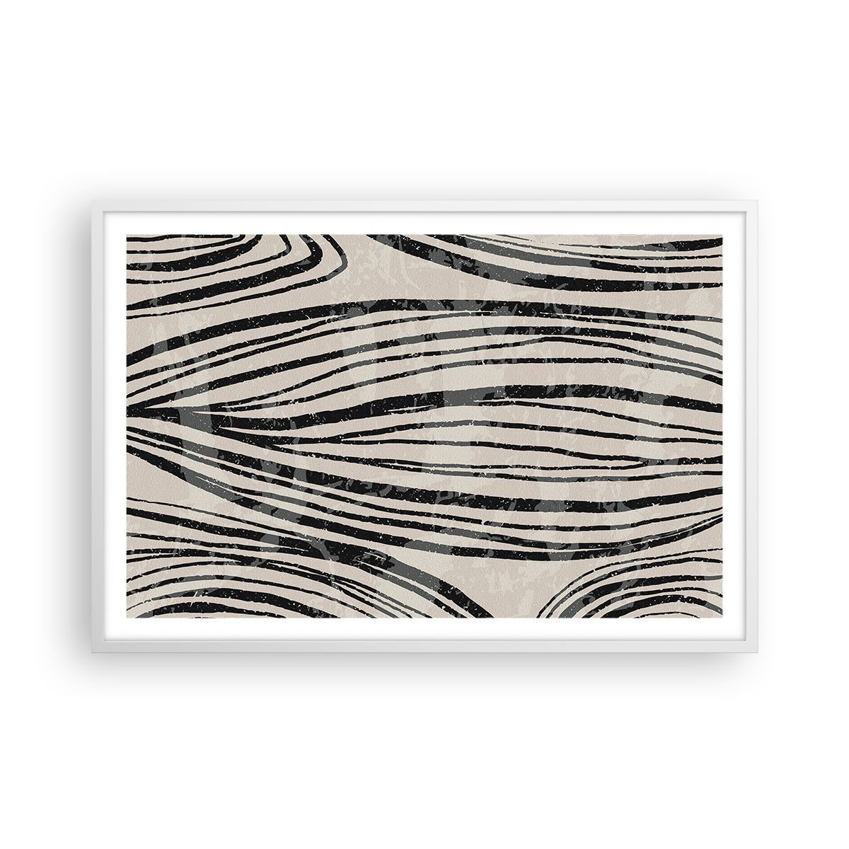 Obraz - Plakat - Rozlewisko linii - 91x61cm - Abstrakcja Linie ...