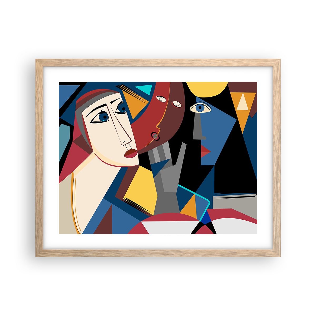 Obraz - Plakat - Rozmowa kubistów - 50x40cm - Ludzie Kubizm Portret ...