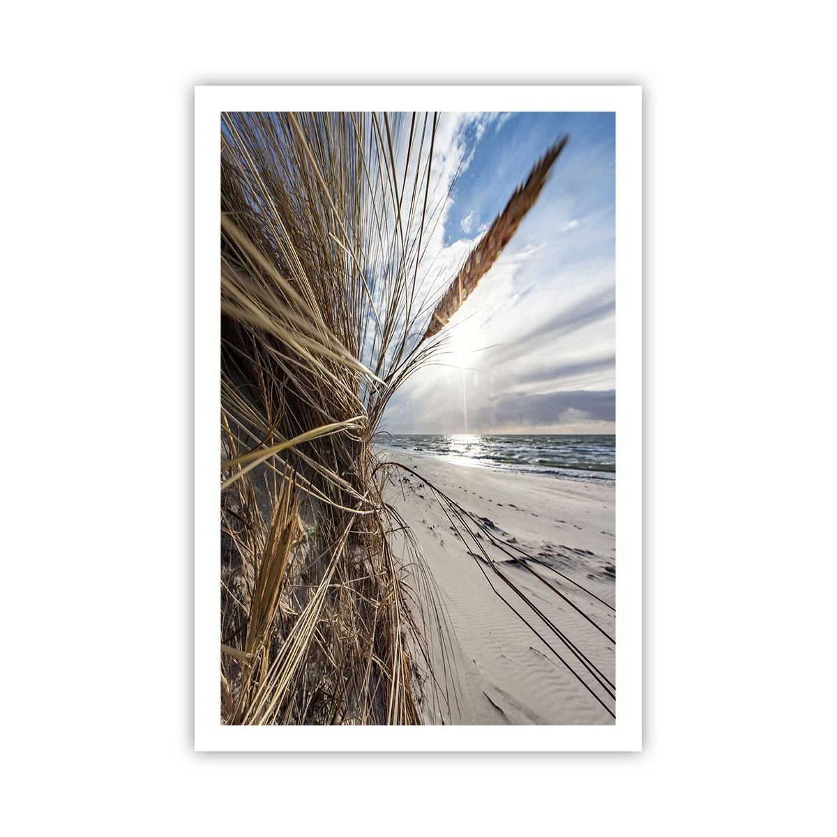 Obraz - Plakat - Spotkanie żywiołów - 61x91cm - Krajobraz Morze Wydmy - Foto Plakaty na ścianę ...