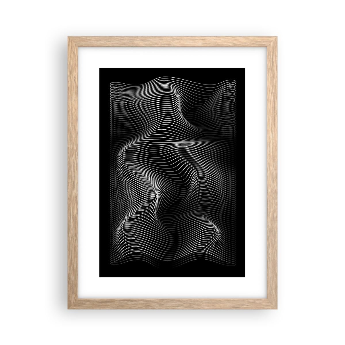 Obraz - Plakat - Taniec światła w przestrzeni - 30x40cm - 3D Linie ...