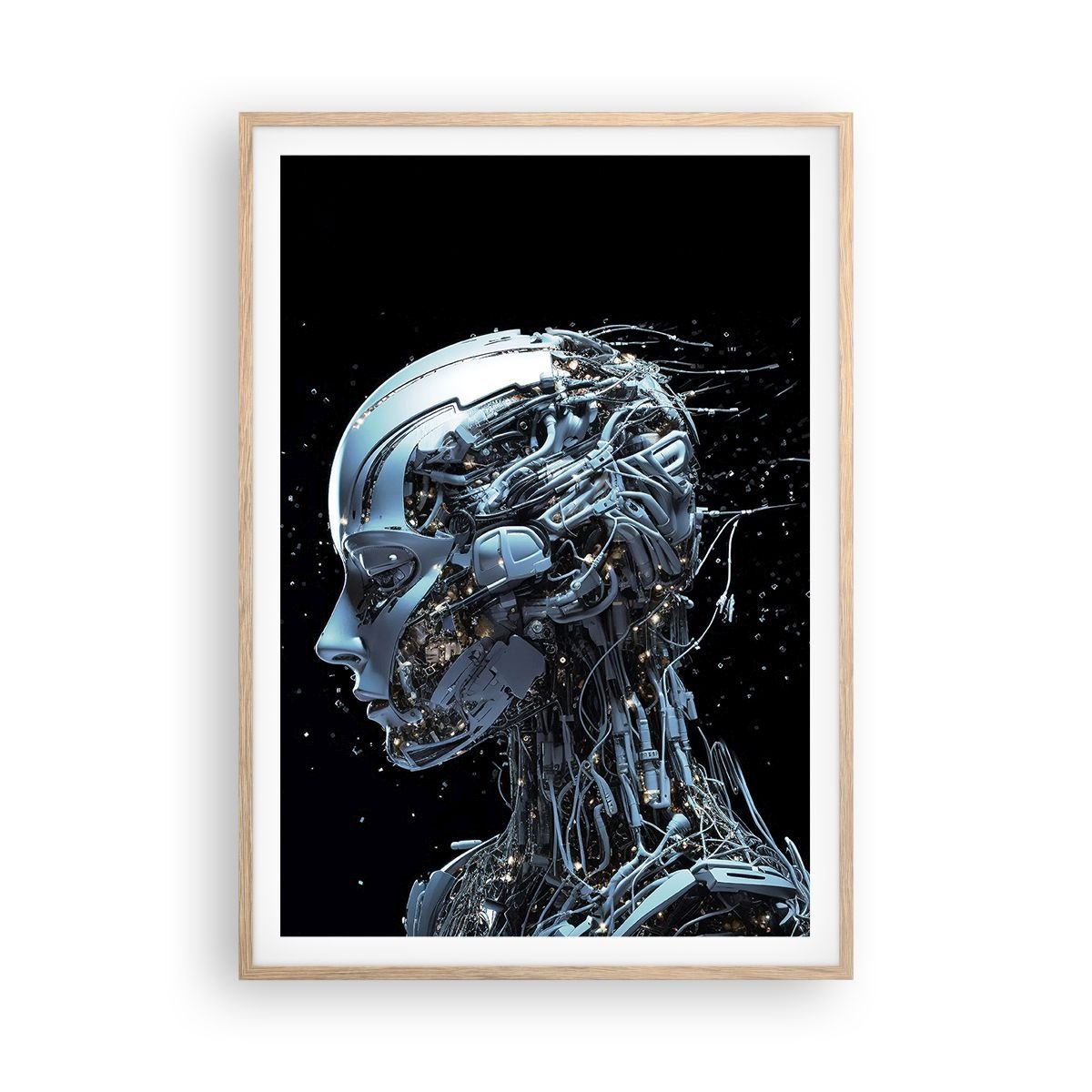 Obraz - Plakat - Technologia jest kobietą - 70x100cm - Sztuczna ...