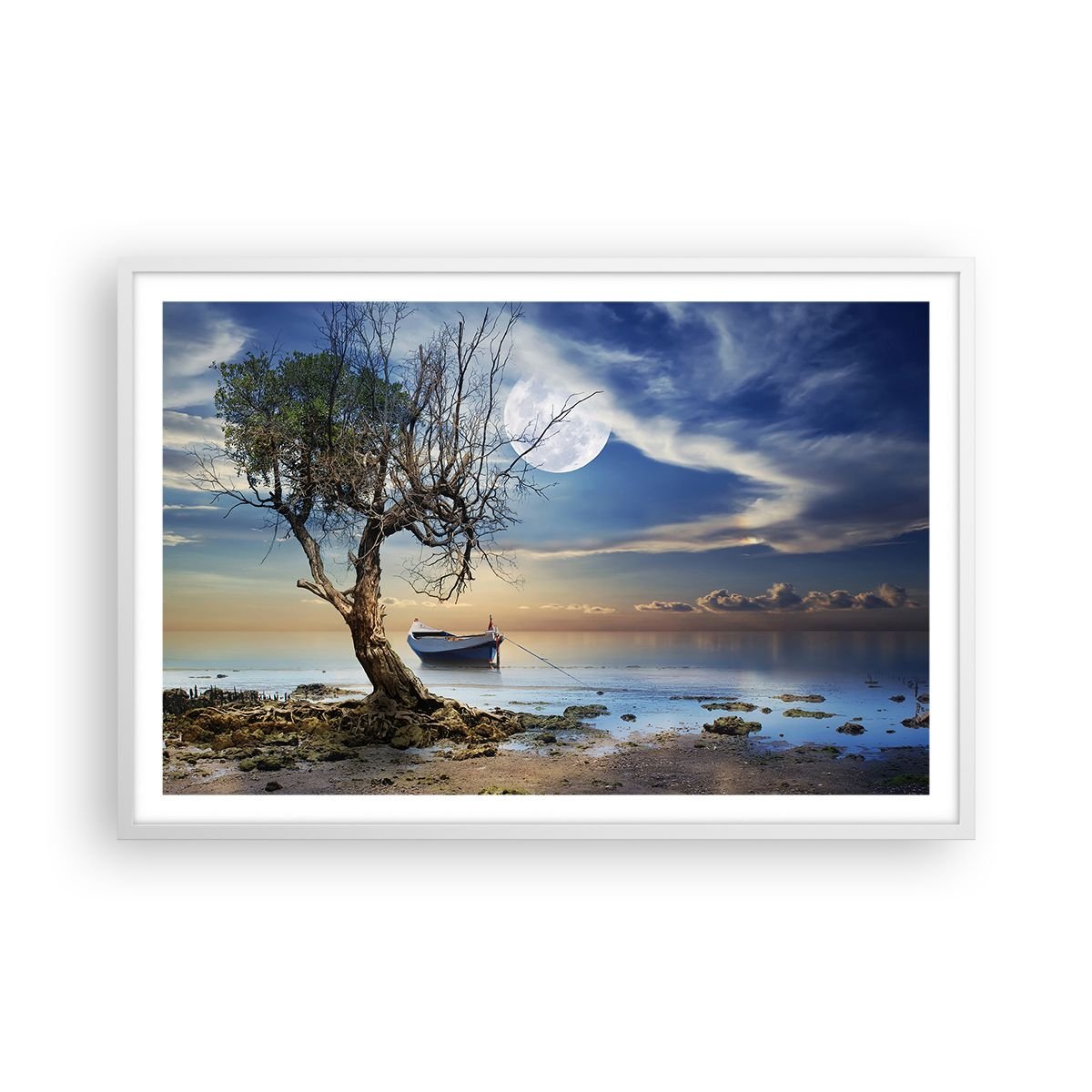 Obraz - Plakat - To koniec czy początek? - 91x61cm - Krajobraz Morze Łódź - Foto Plakaty na ...