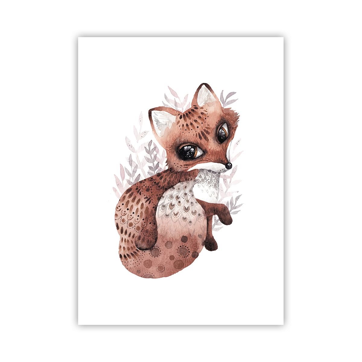 Obraz - Plakat - Tylko pokochać - 50x70cm - Dla Dzieci Lis Bajka - Nowoczesny modny obraz Plakat ...