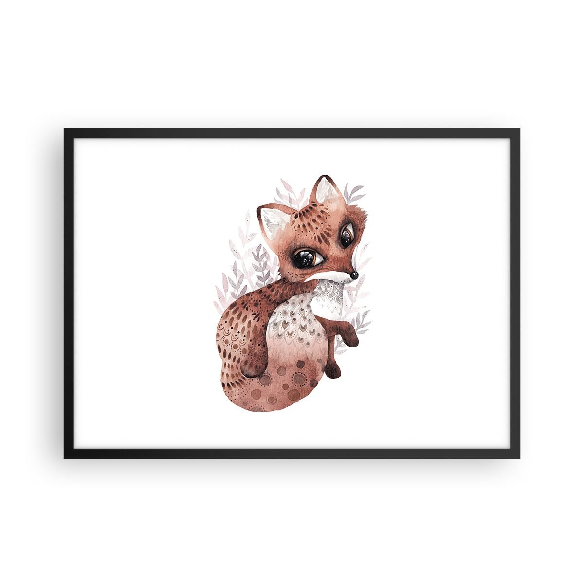 Obraz - Plakat - Tylko pokochać - 70x50cm - Dla Dzieci Lis Bajka - Nowoczesny modny obraz Plakat ...