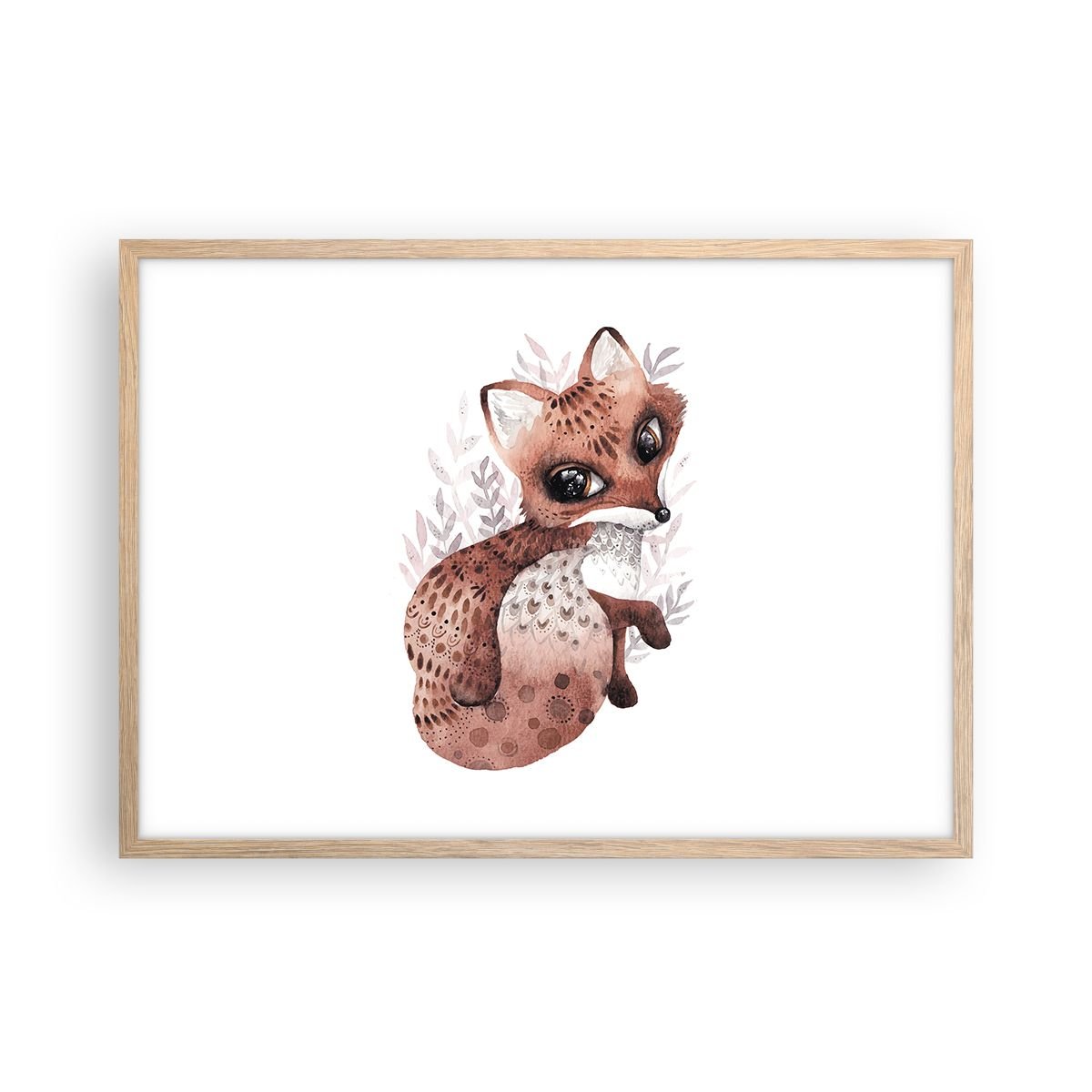 Obraz - Plakat - Tylko pokochać - 70x50cm - Dla Dzieci Lis Bajka - Nowoczesny modny obraz Plakat ...