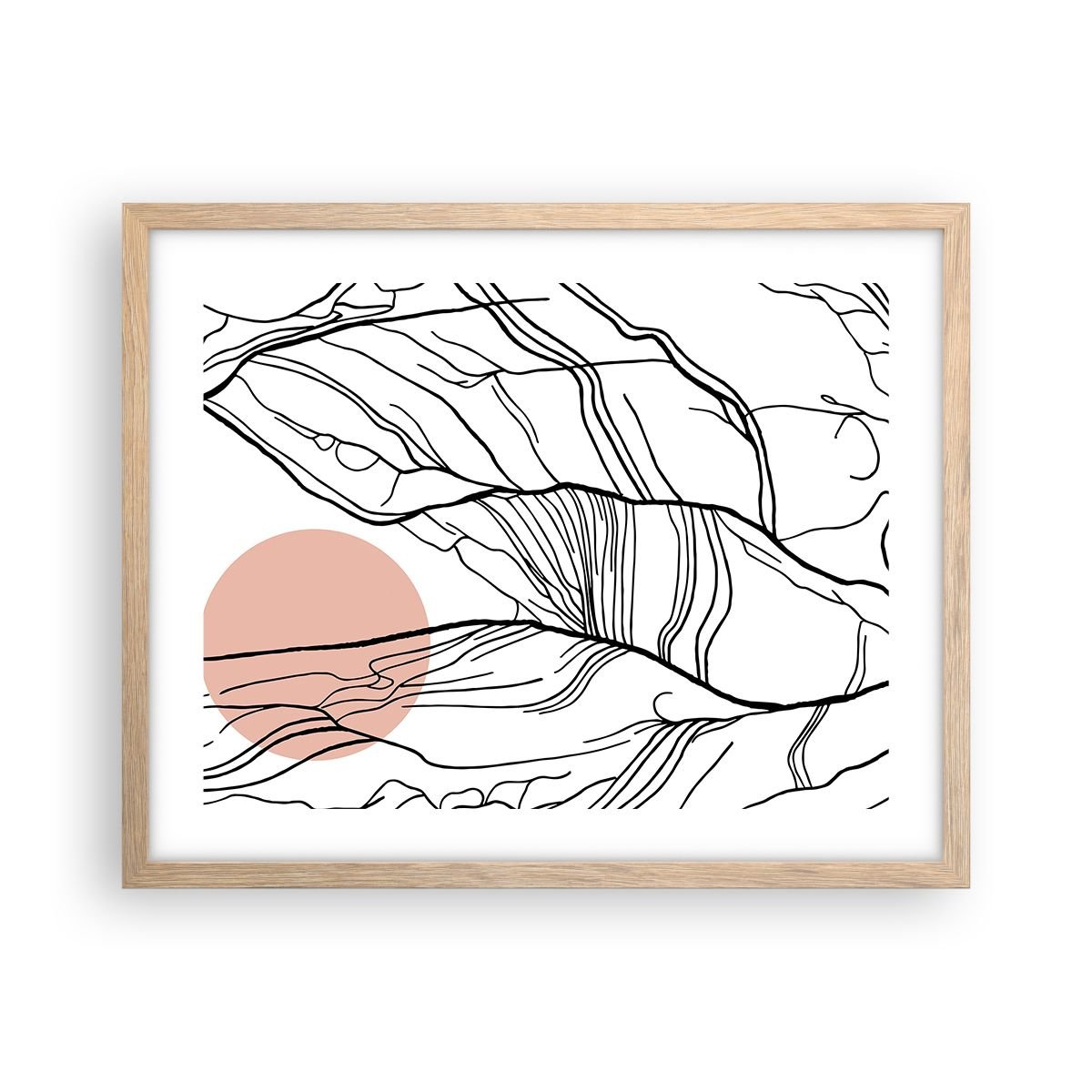 Obraz - Plakat - W sieci gałązek - 50x40cm - Abstrakcja Grafika Design ...