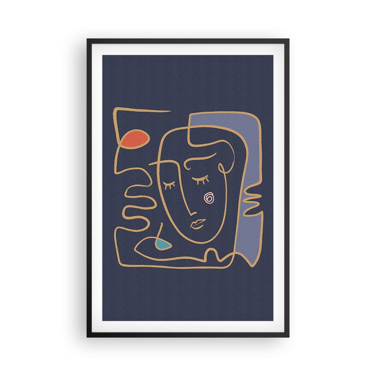 Obraz - Plakat - W zamyśleniu - 61x91cm - Portret Twarz Sztuka - Foto Plakaty na ścianę w ...