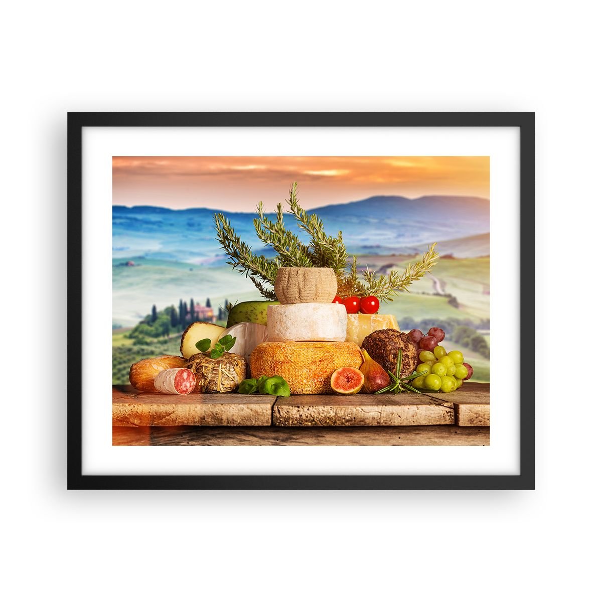 Obraz - Plakat - Włoska radość życia - 50x40cm - Toskania Krajobraz ...