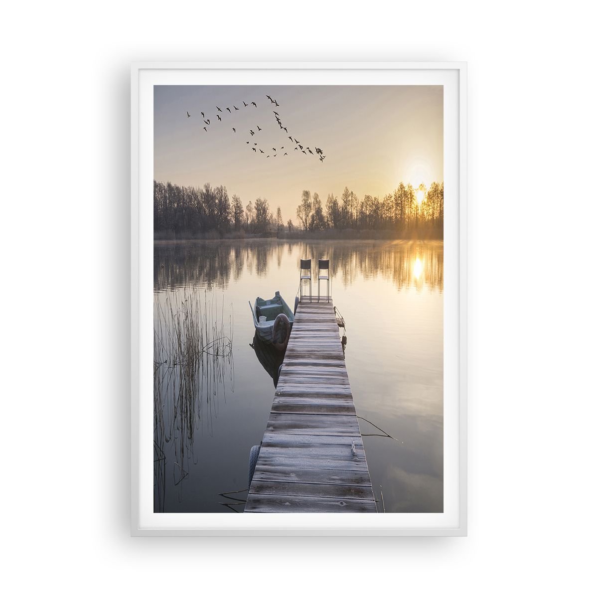 Obraz - Plakat - Wrócę za jakiś czas - 70x100cm - Krajobraz Jezioro ...