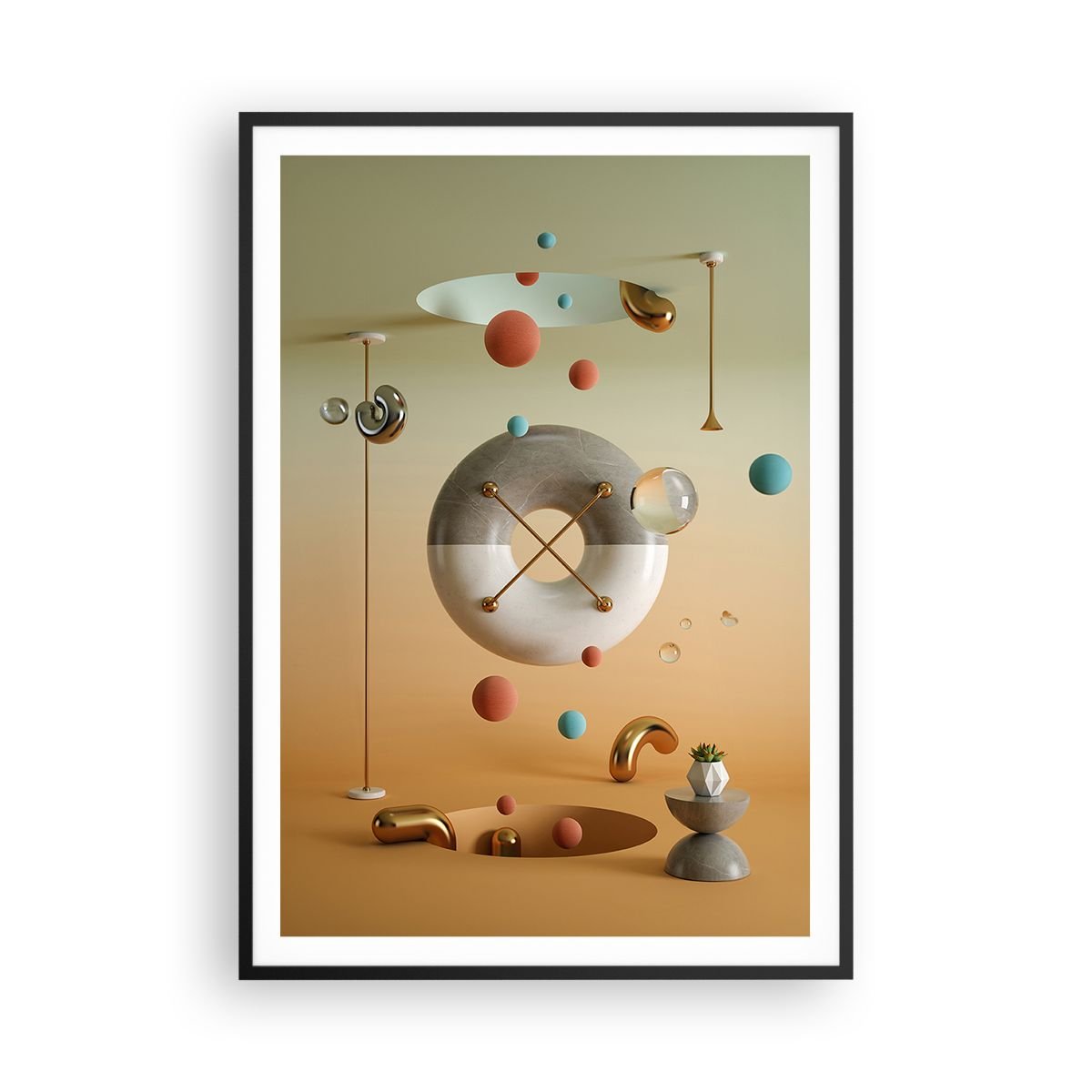 Obraz - Plakat - Wszystko się zdarzyć może - 70x100cm - Abstrakcja Surrealizm 3D - Foto Plakaty ...