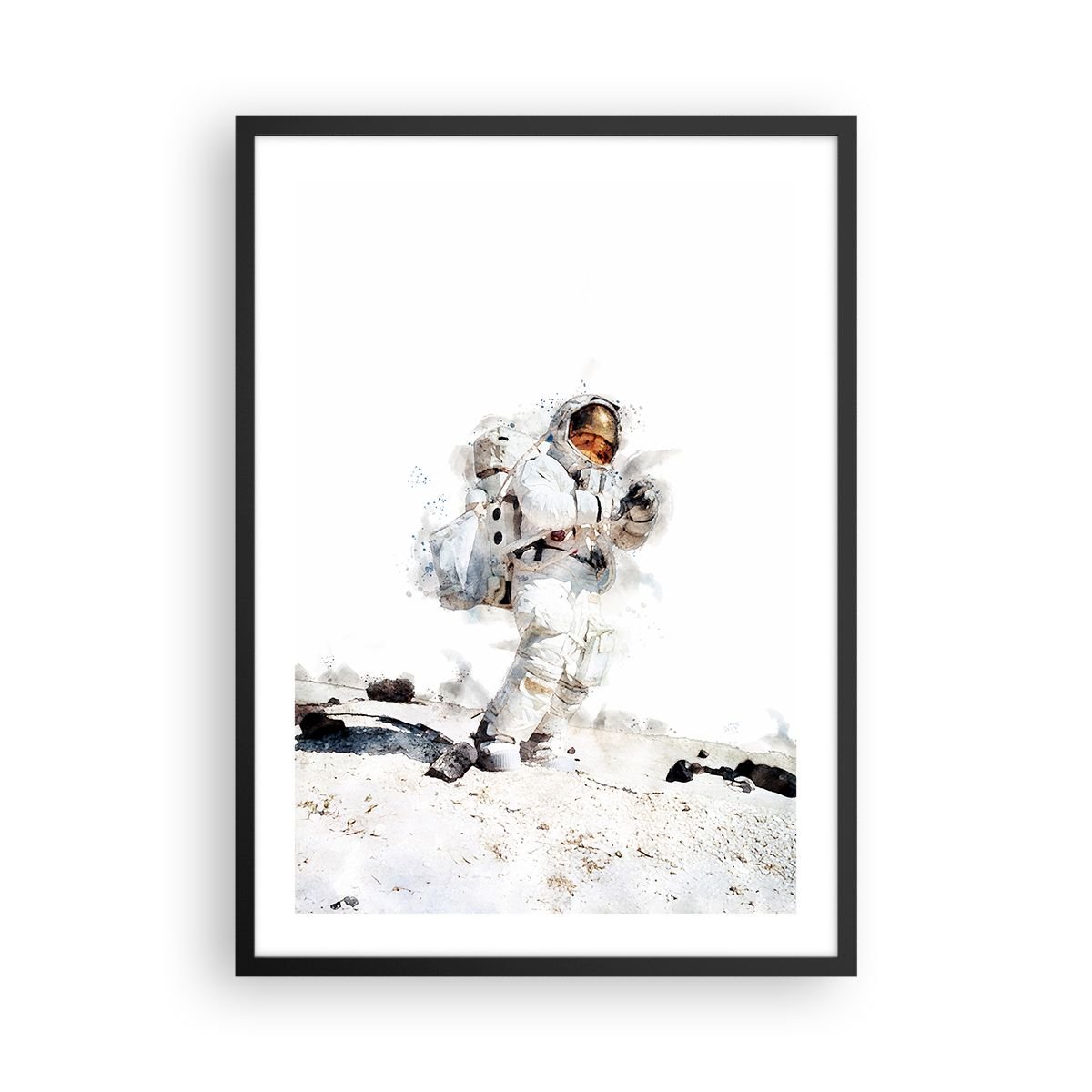 Obraz - Plakat - Wysłannik Ziemi - 50x70cm - Astronauta Kosmos Nasa - Nowoczesny modny obraz ...