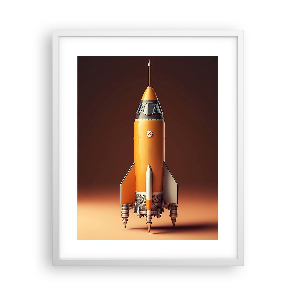 Obraz - Plakat - Zaczyna się od marzenia - 40x50cm - Rakieta Kosmiczna Ołówek Nauka - Foto ...