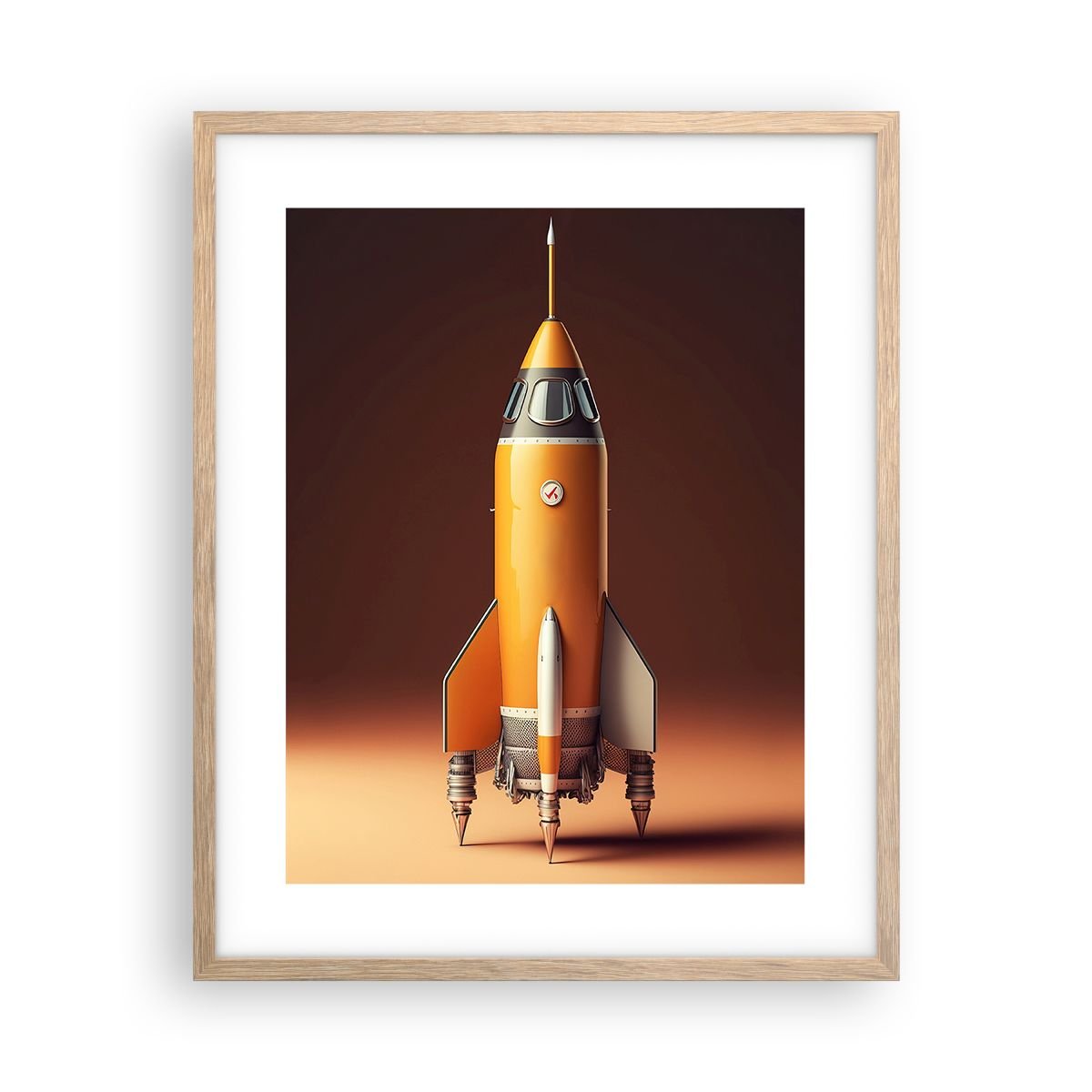 Obraz - Plakat - Zaczyna się od marzenia - 40x50cm - Rakieta Kosmiczna Ołówek Nauka - Foto ...