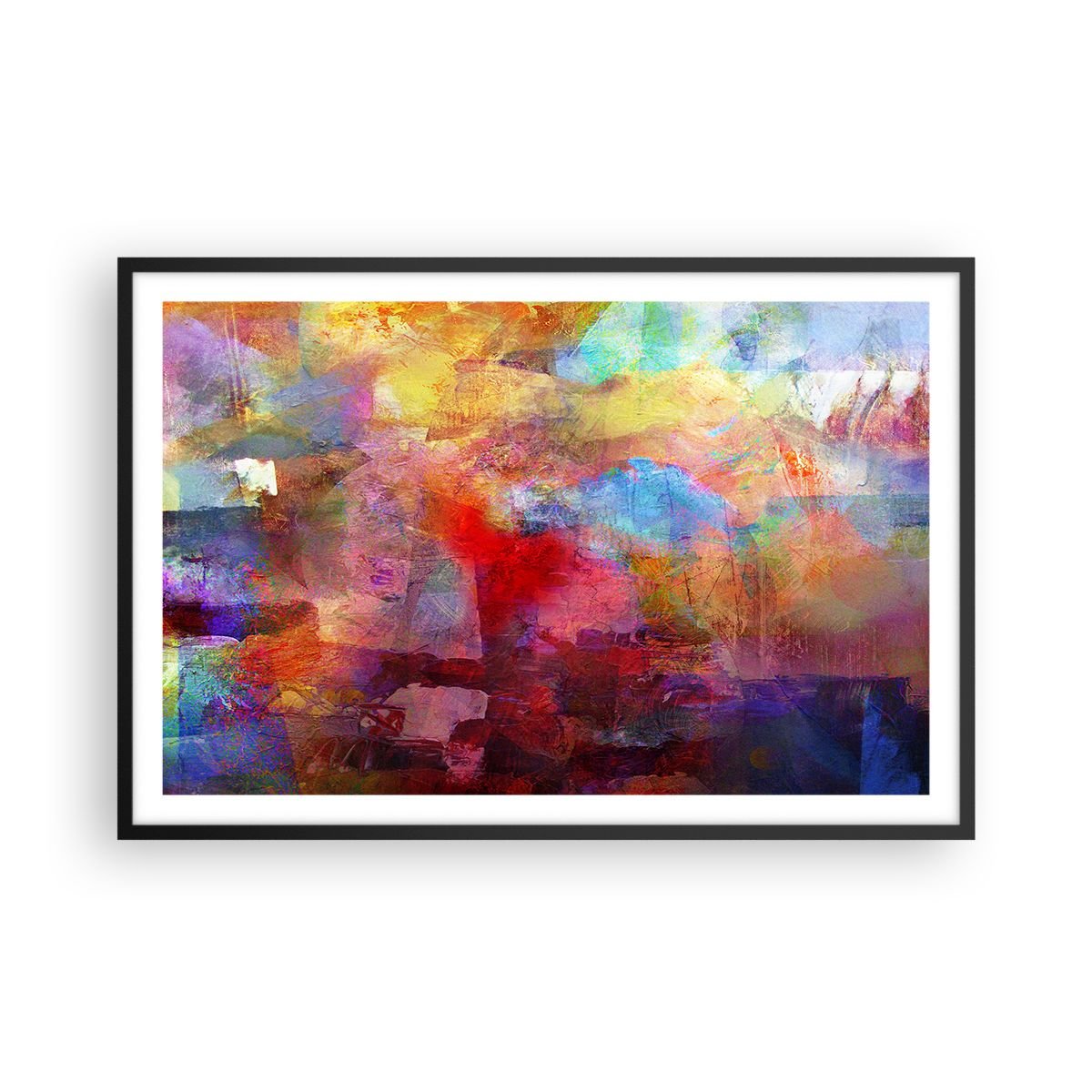 Obraz - Plakat - Zajrzeć do środka tęczy - 91x61cm - Abstrakcja Sztuka Sztuka Nowoczesna - Foto ...