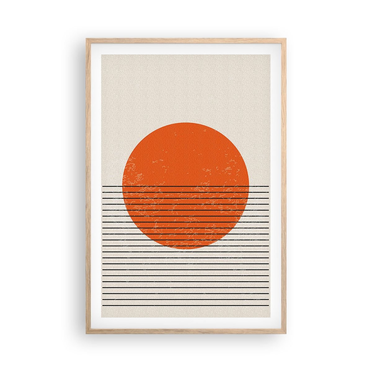 Obraz - Plakat - Zawsze słońce - 61x91cm - Słońce Minimalistyczny Linie ...