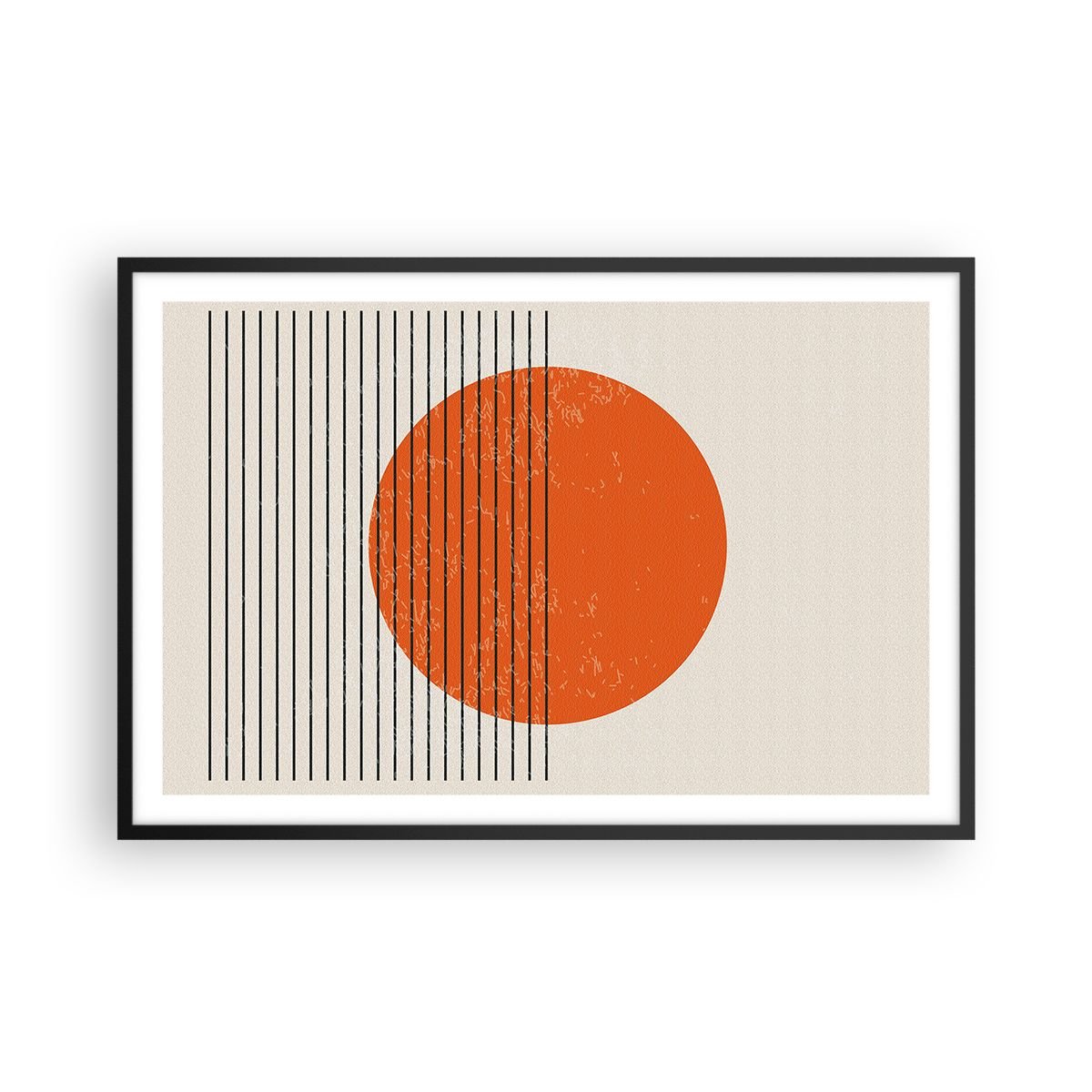 Obraz - Plakat - Zawsze słońce - 91x61cm - Słońce Minimalistyczny Linie ...