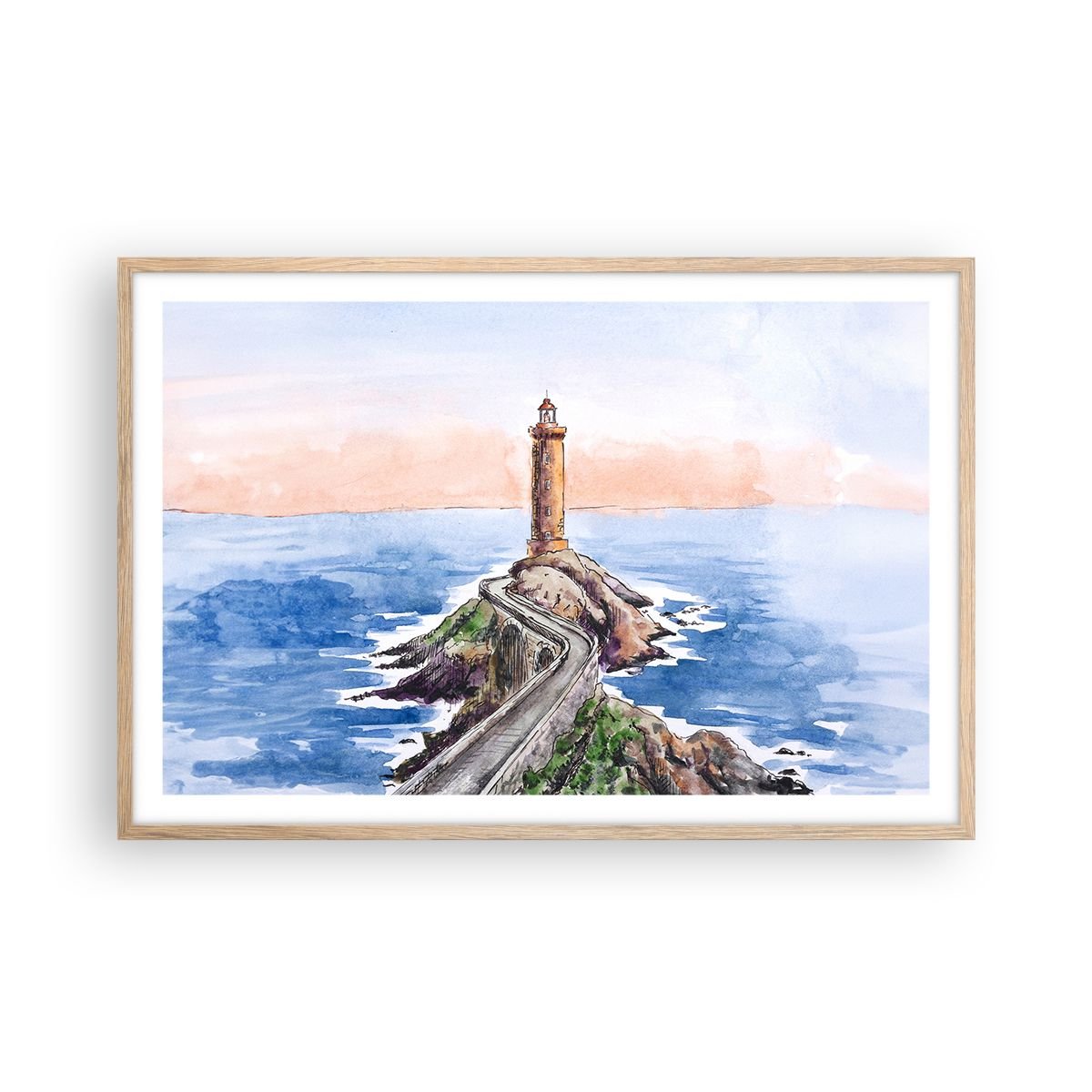 Obraz - Plakat - Zwrócona ku morzu - 91x61cm - Latarnia Morska Wybrzeże Nadmorski - Foto Plakaty ...