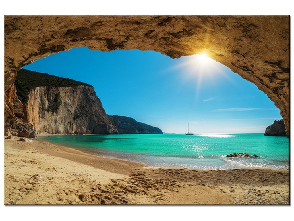 Obraz, Plaża Porto Katsiki, 120x80 cm - Oobrazy | Sklep EMPIK.COM