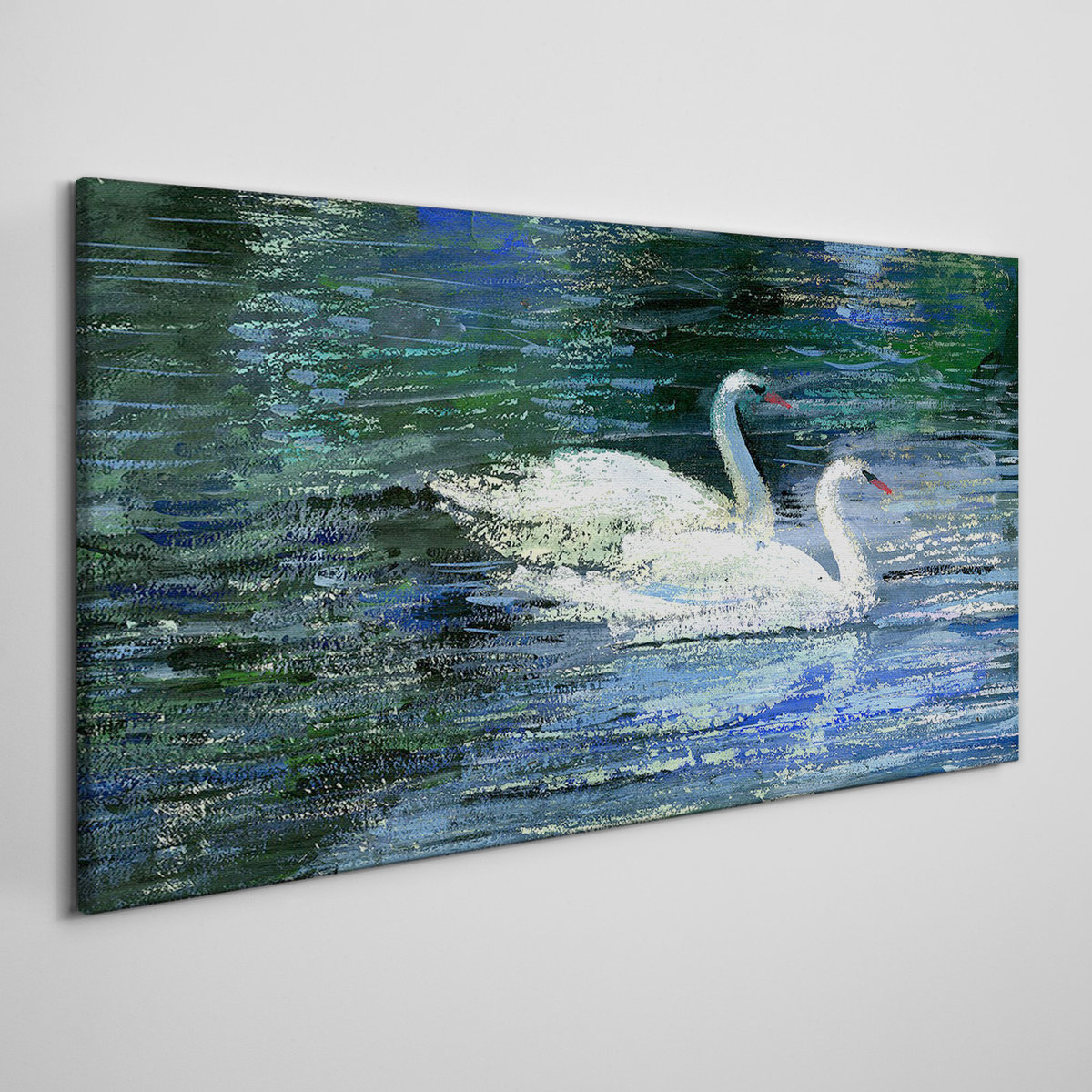 Obraz płótno Jezioro ptaki łabędzie woda 100x50 cm - Coloray | Sklep ...