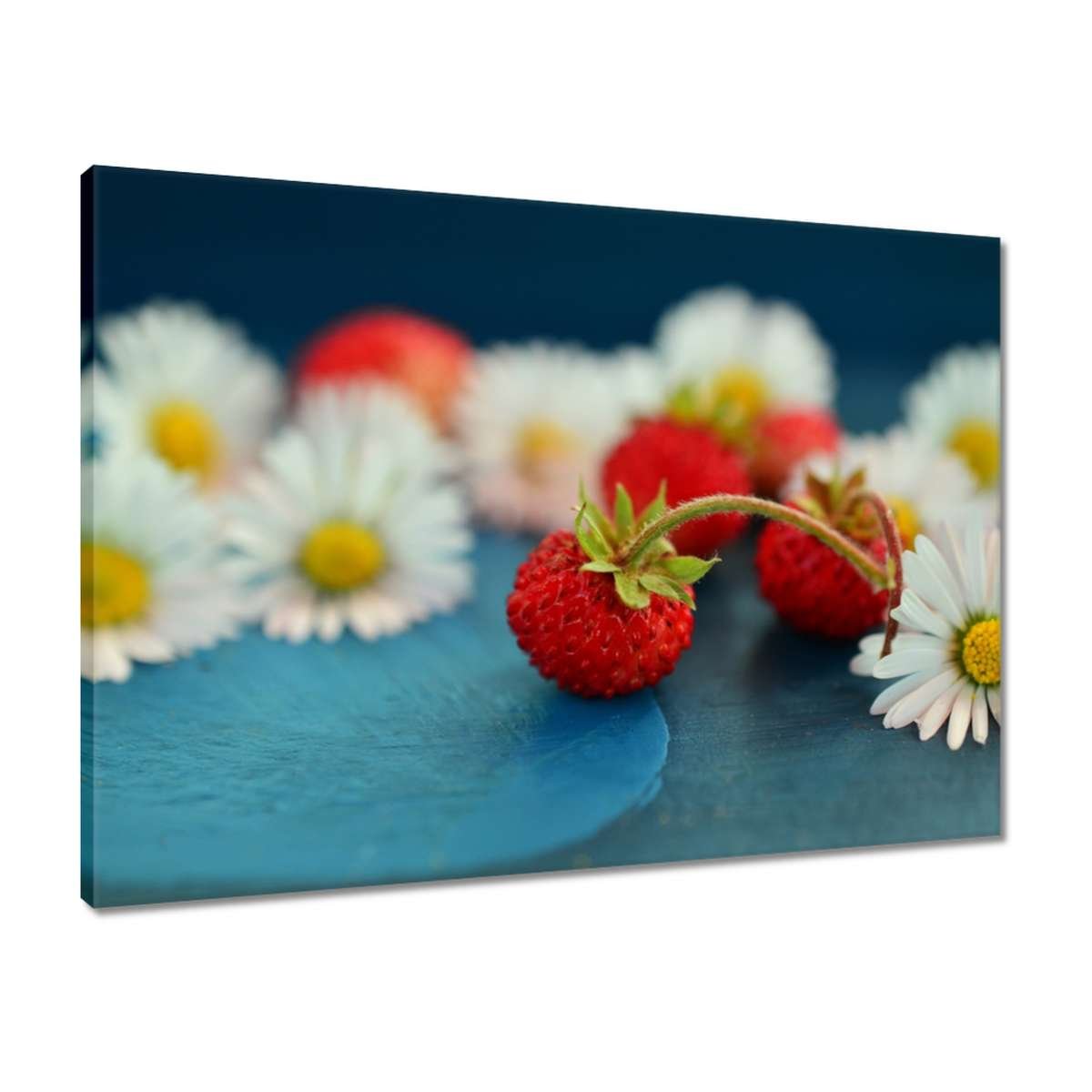 Obraz Poziomki i stokrotki, 70x50cm - ZeSmakiem | Sklep EMPIK.COM