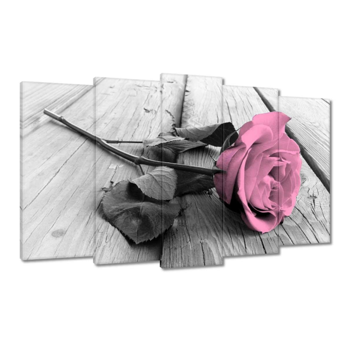 Obraz Róża na jasnych deskach, 100x60cm - ZeSmakiem | Sklep EMPIK.COM